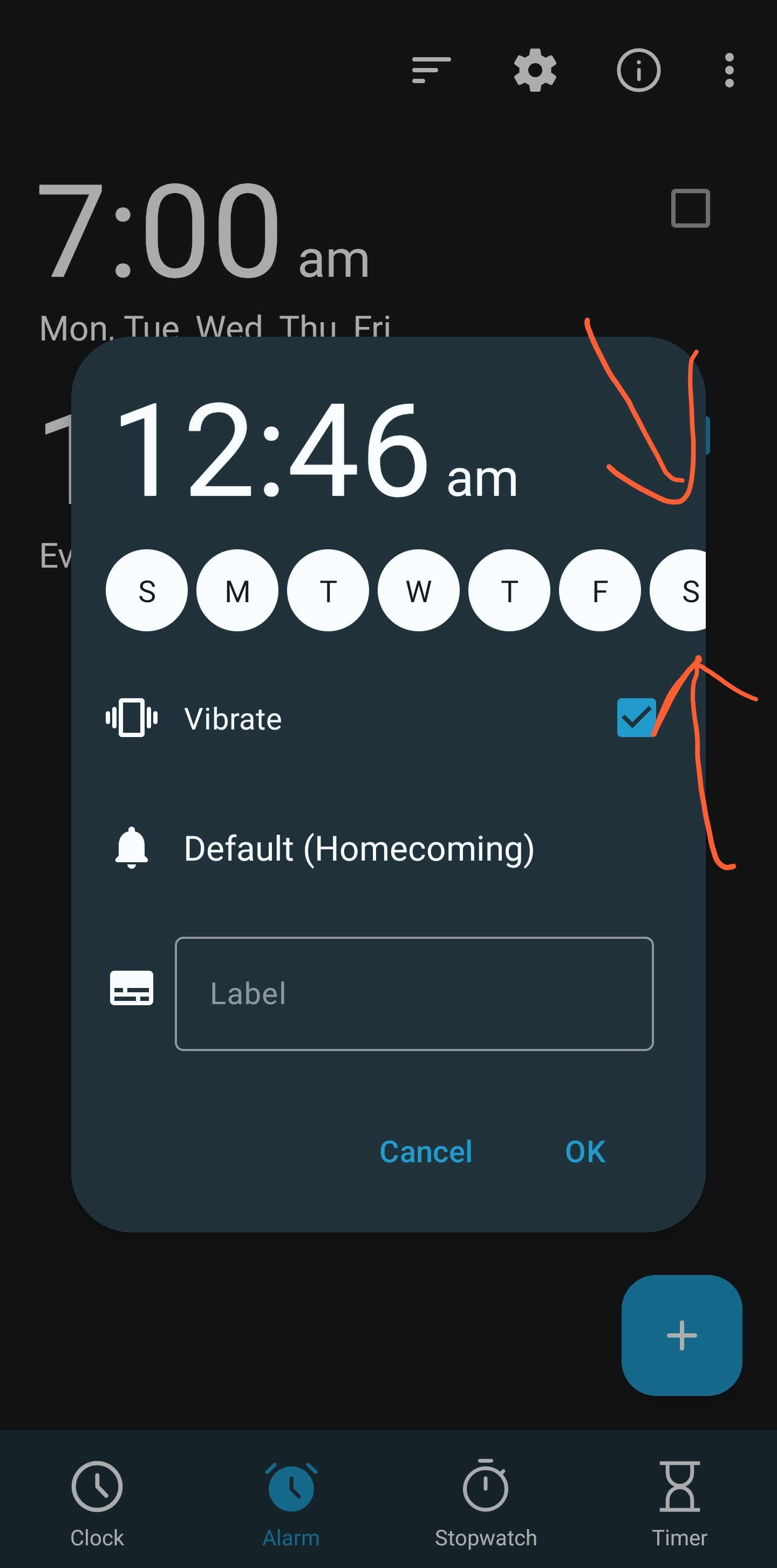 UI issue. Add Alarm dialog. Day picker is cropped for 7th day · Issue #539 · SimpleMobileTools ...