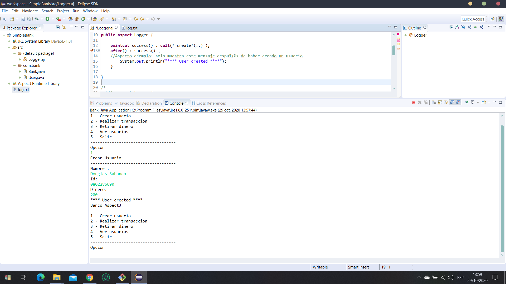 GitHub - iGioRojas/Taller02-AspectJ