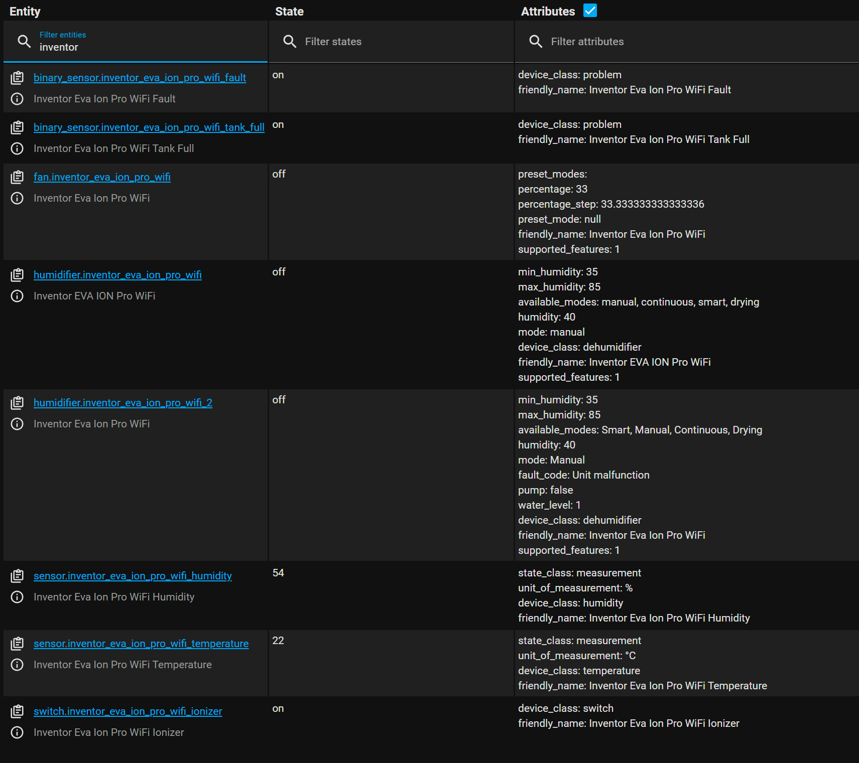 New Device request "Inventor EVA ION PRO WI-FI" Dehumidifier · Issue #331 · make-all/tuya-local ...