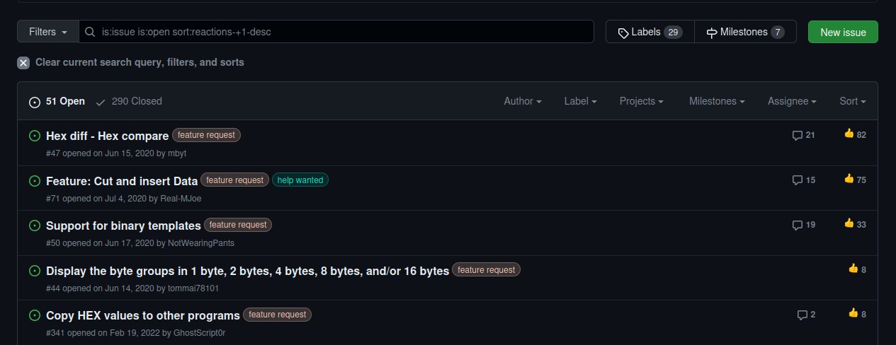 Hex diff - Hex compare · Issue #47 · microsoft/vscode-hexeditor · GitHub