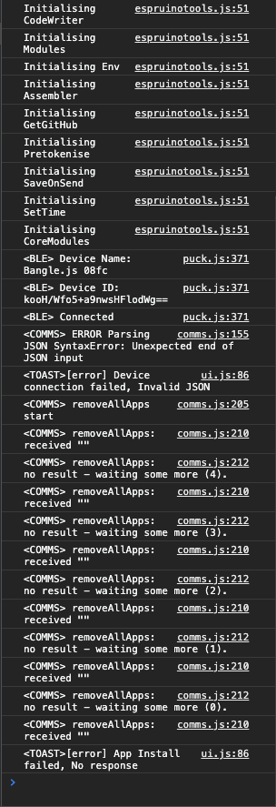 App Loader Broken (for me at least) · Issue #631 · espruino/BangleApps · GitHub