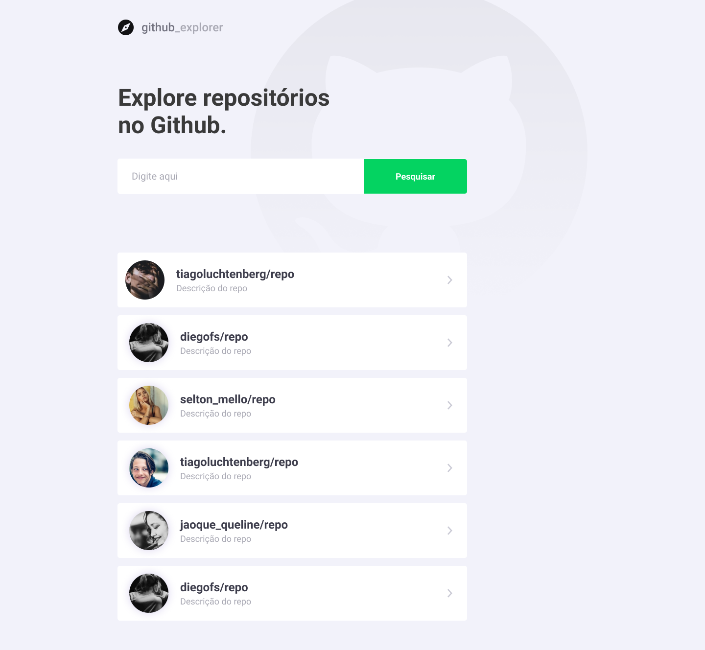 GitHub - nodMarcos/GithubExplorer: Simple page created to search for repositories using the ...
