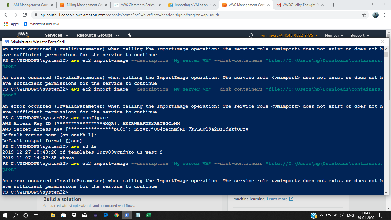 problem importing the image · Issue #70 · QT-DevOps/AWSIssues · GitHub