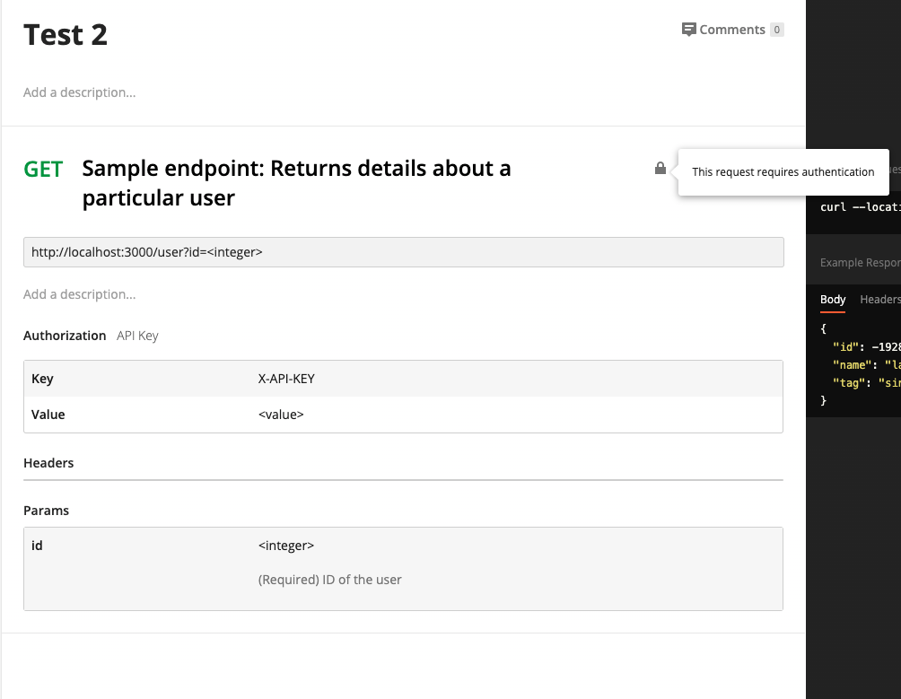 Open API Security Headers not respected in documentation and collection ...