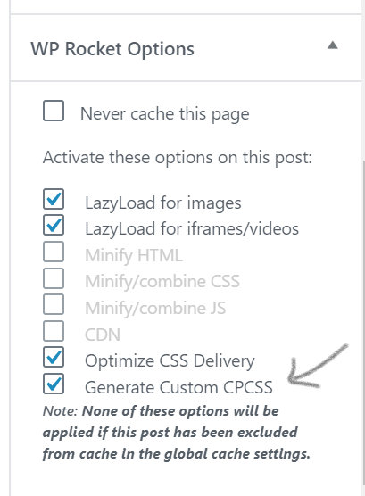 CPCSS for specific pages: UI & metabox (4/6) · Issue #2443 · wp-media/wp-rocket · GitHub