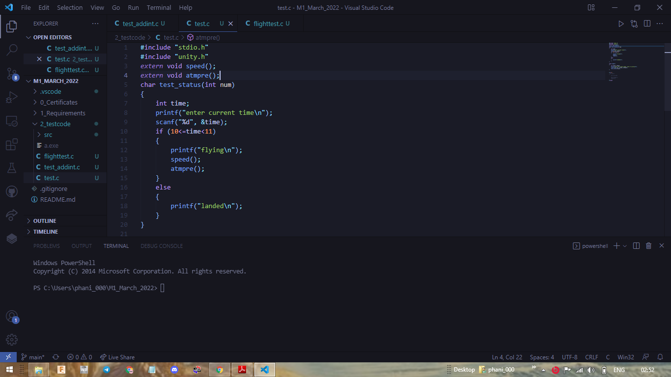 Need help in using "unity.h" header file · Issue #150 · Bharathgopal/M1 ...