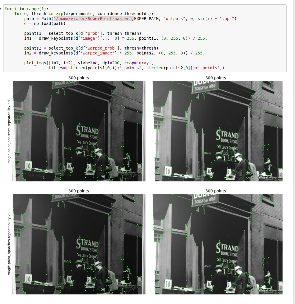 How to generate labels to fine-tune SuperPoint · Issue #204 · rpautrat/SuperPoint · GitHub