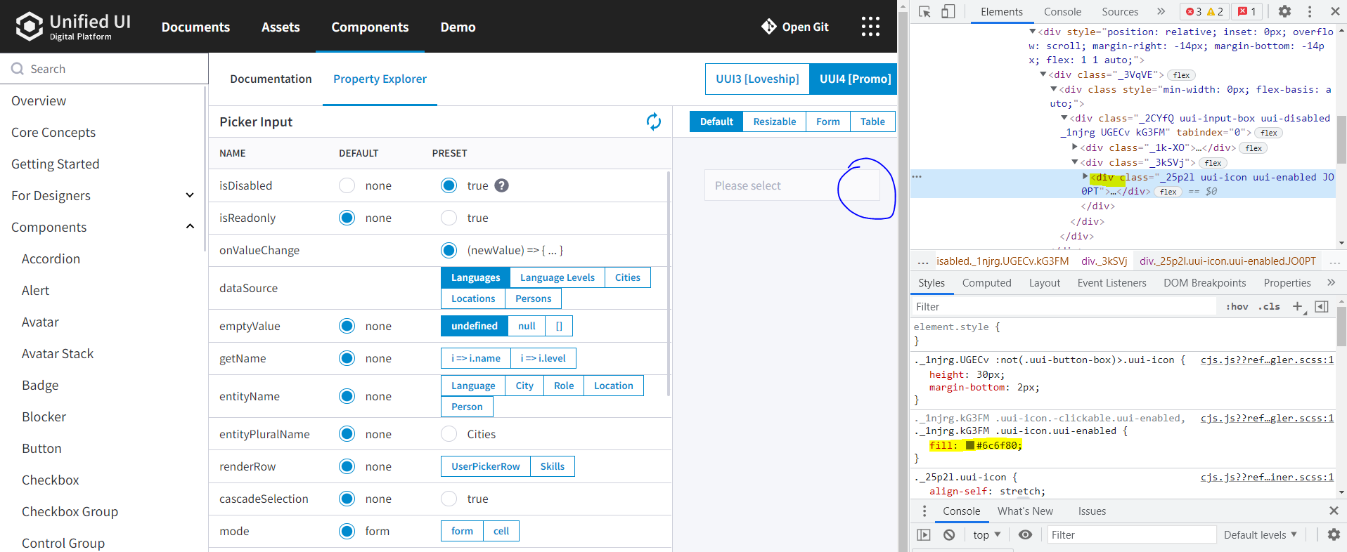 Picker toggler visibility · Issue #277 · epam/UUI · GitHub