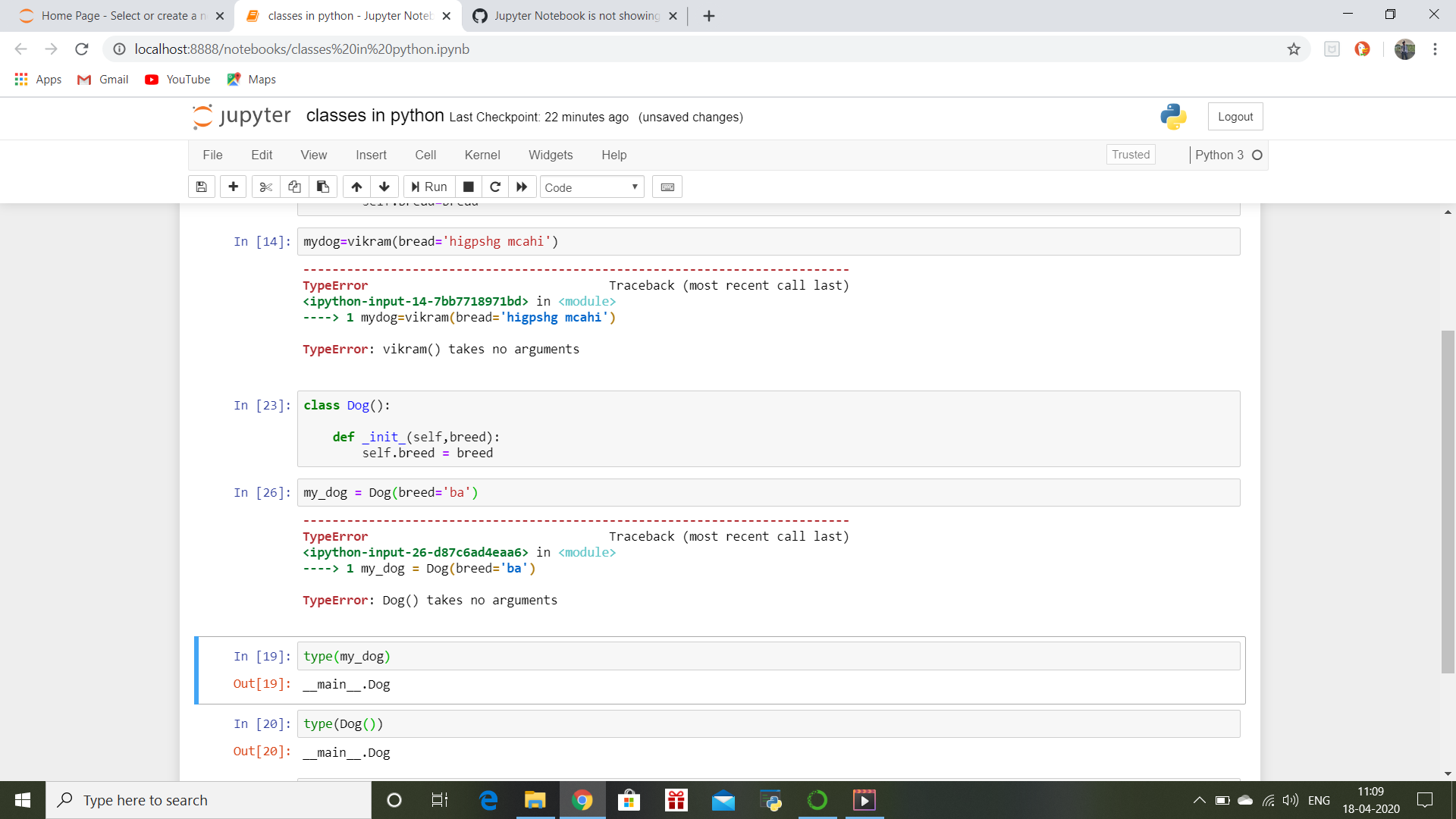 Jupyter Notebook Is Not Showing The Output Of Any Code Executed On The