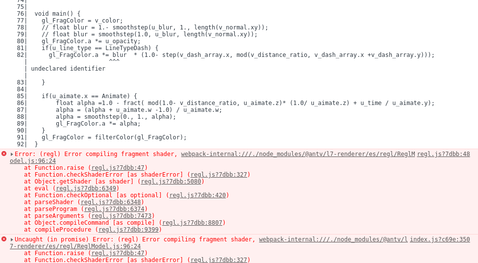 Line 着色器错误 · Issue #303 · antvis/L7 · GitHub