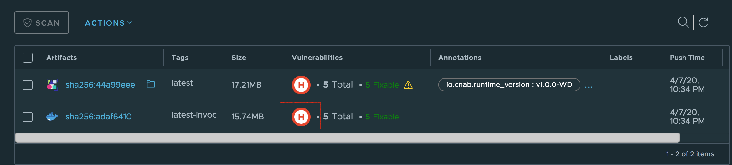 The icons for indicating the overall severity levels are not consistent · Issue #11489 ...