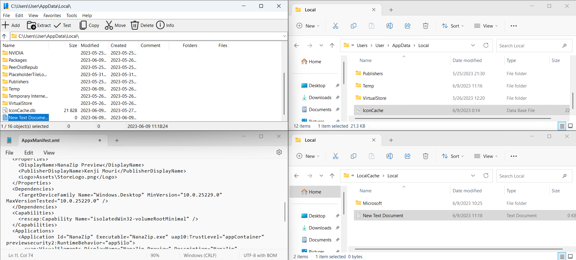 [Bug]: Application in AppSilo can get the whole contents list of %LocalAppData%/%AppData ...