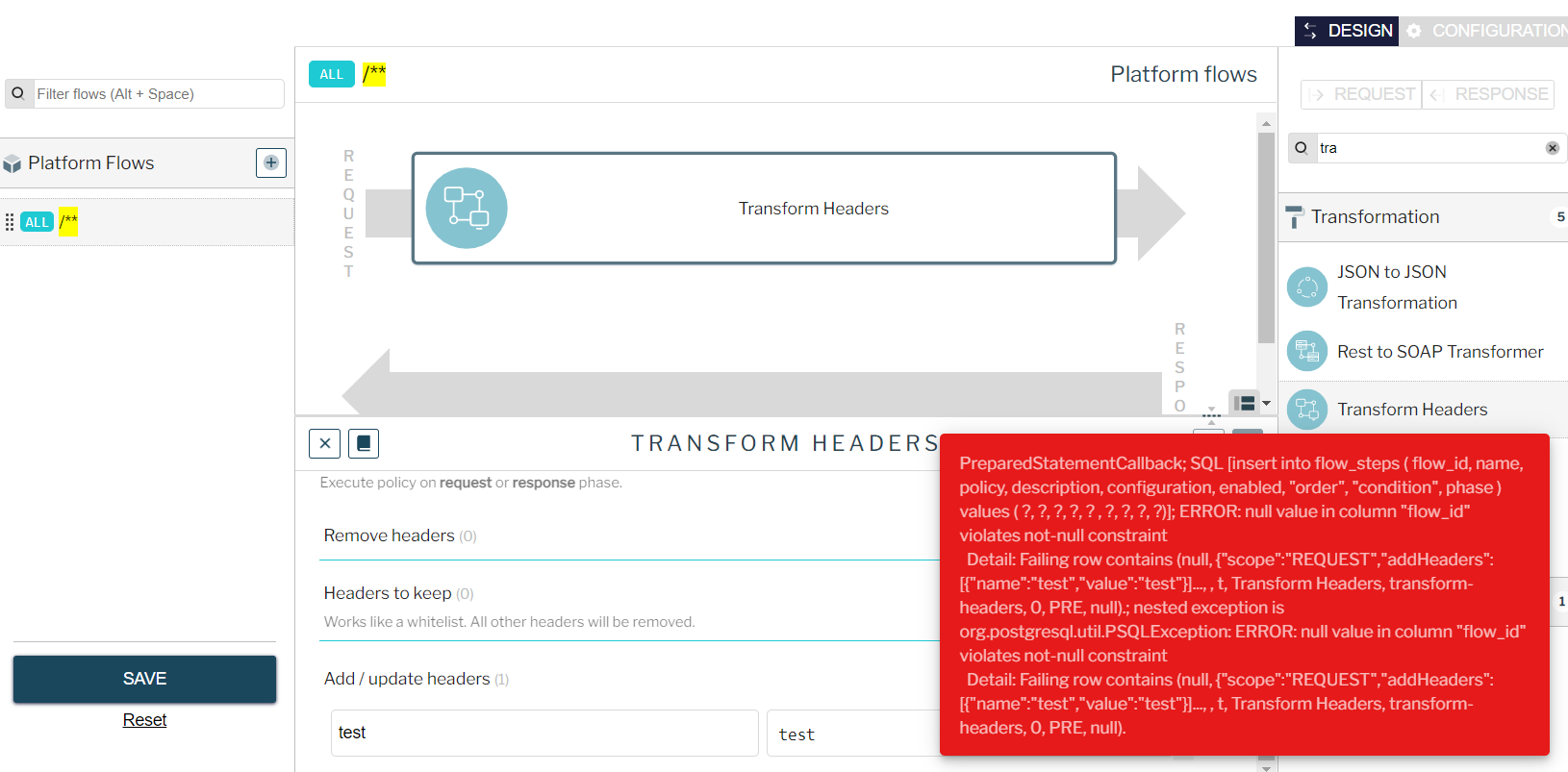 [APIM] Errors while creating Platform Policies. · Issue #7547 · gravitee-io/issues · GitHub