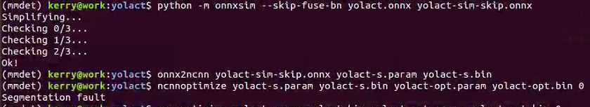 onnx2ncnn: ok, then ncnnoptimize: Segmentation fault · Issue #2969 · Tencent/ncnn · GitHub