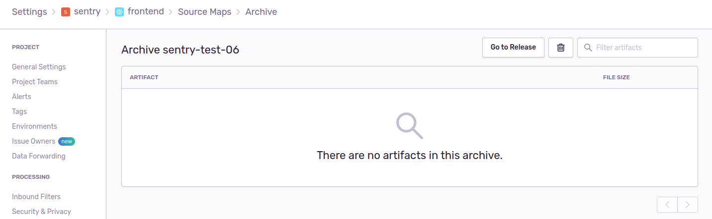 Unable to see uploaded source maps · Issue #1441 · getsentry/self-hosted · GitHub