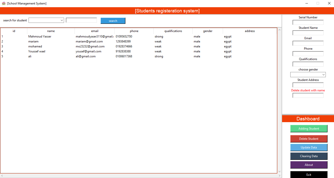 GitHub - Ma7moudYasser/studentsRegistrationSystem: This is a complete ...