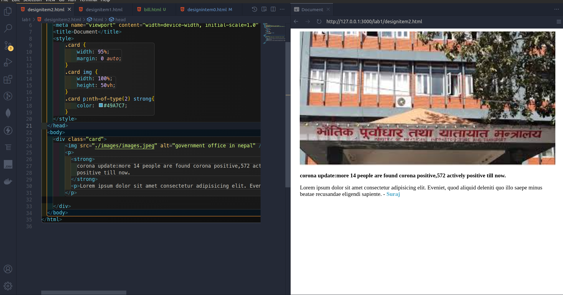 GitHub - surajgaire14/lab-web-ncit