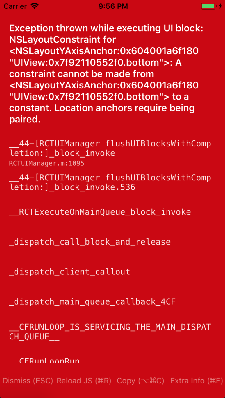 InputAccessoryView crash · Issue #19779 · facebook/react-native · GitHub