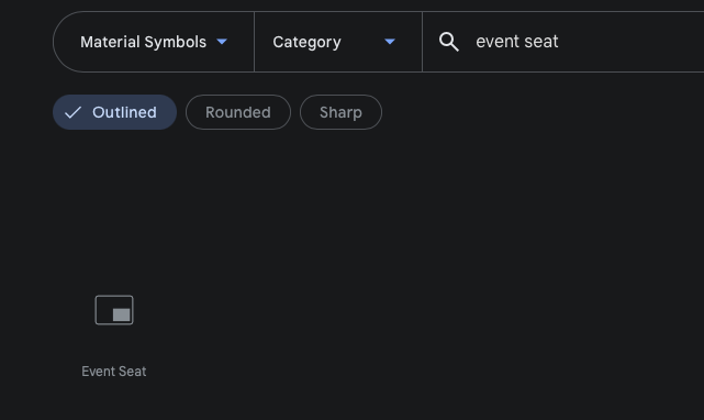 [Material Symbols] event_seat displays wrong icon · Issue #1410 ...