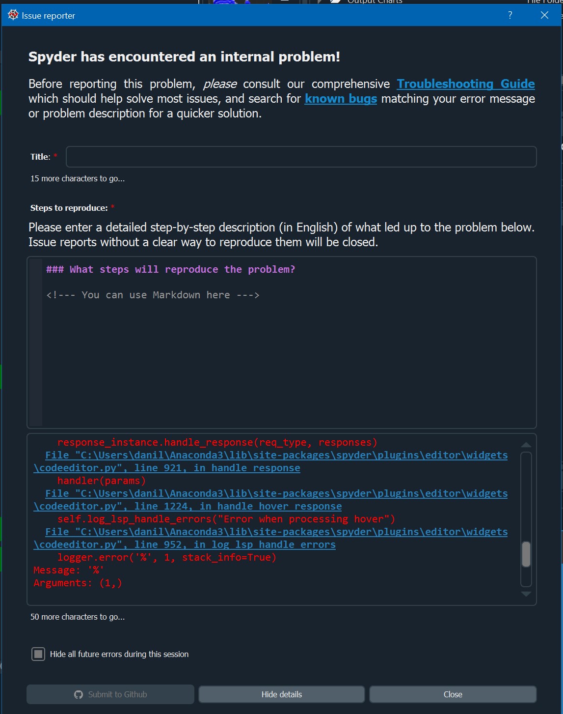 Spyder 4 Issue Reporter Window Pops Up Randomly When Working On Editor Window · Issue 10827