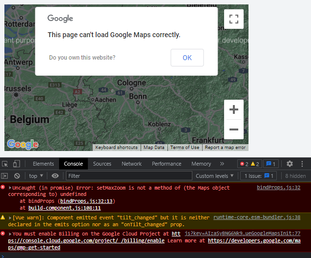 GMapCluster - "Error: setMaxZoom is not a method of....." · Issue #149 · fawmi/vue-google-maps ...