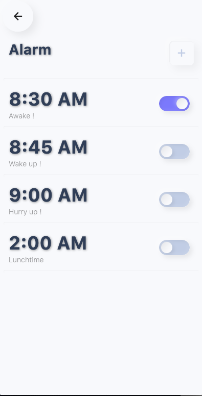 TODO : alarm sample · Issue #71 · Idean/Flutter-Neumorphic · GitHub