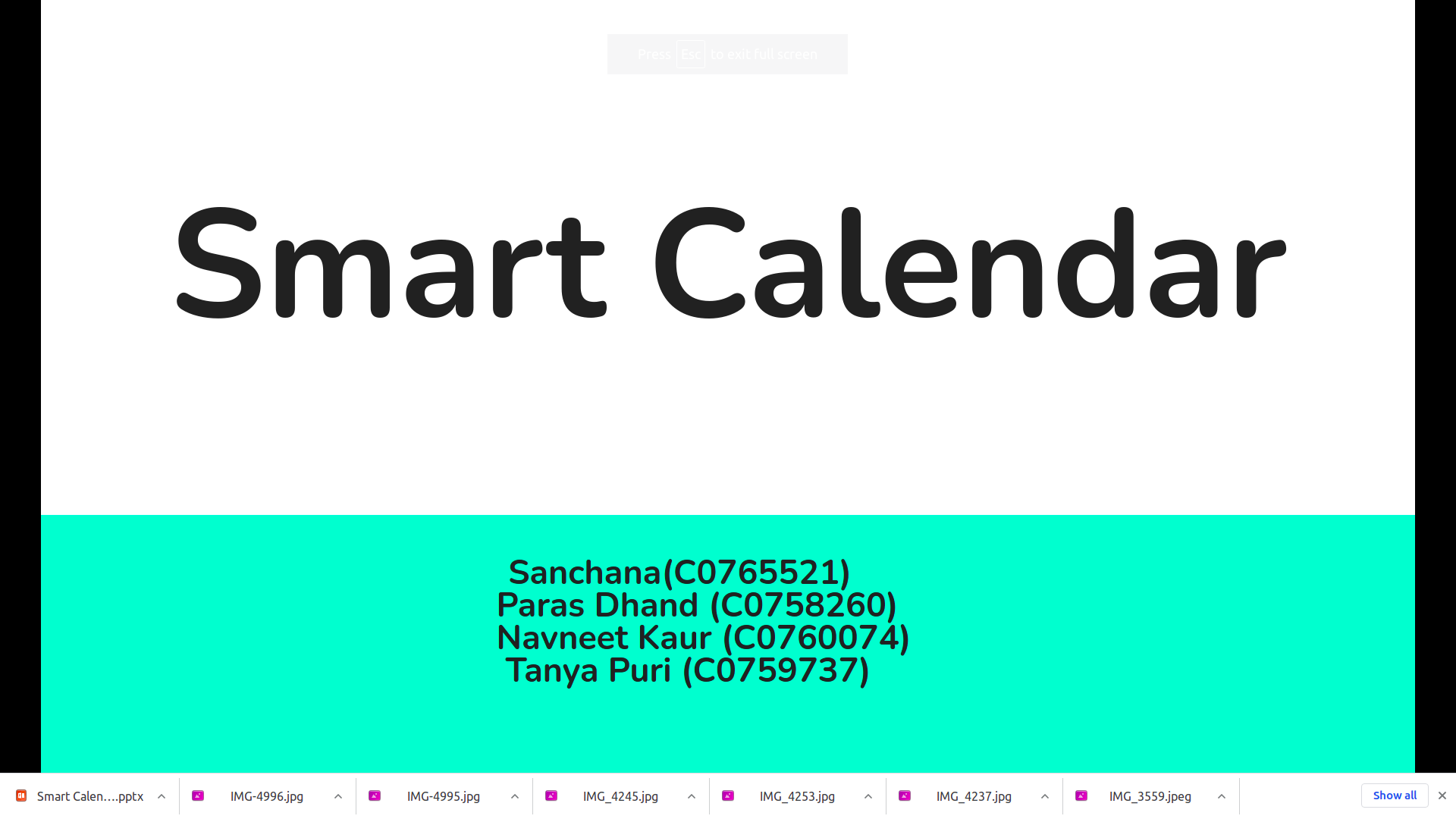 GitHub - SmartCalendar-Project/presentation