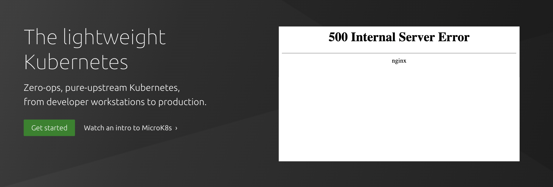 The embedded video on home page is not loaded · Issue #540 · canonical/microk8s.io · GitHub