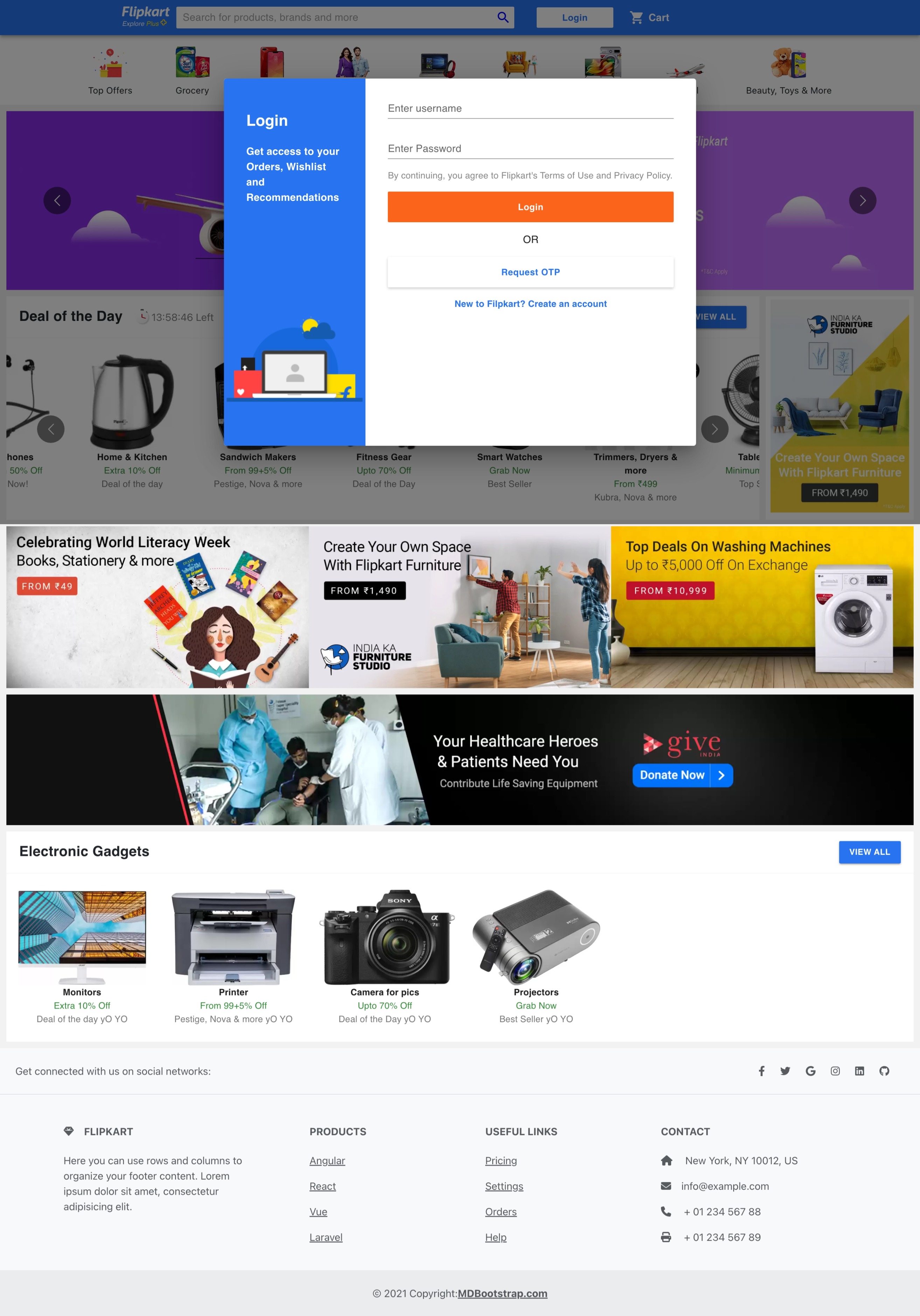 GitHub - abhishek-1110/Flipkart-Clone-E-commerce: This is a Flipkart clone. This project ...