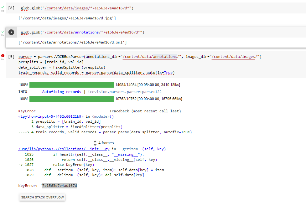 keyerror with parser splitter · Issue #1076 · airctic/icevision · GitHub