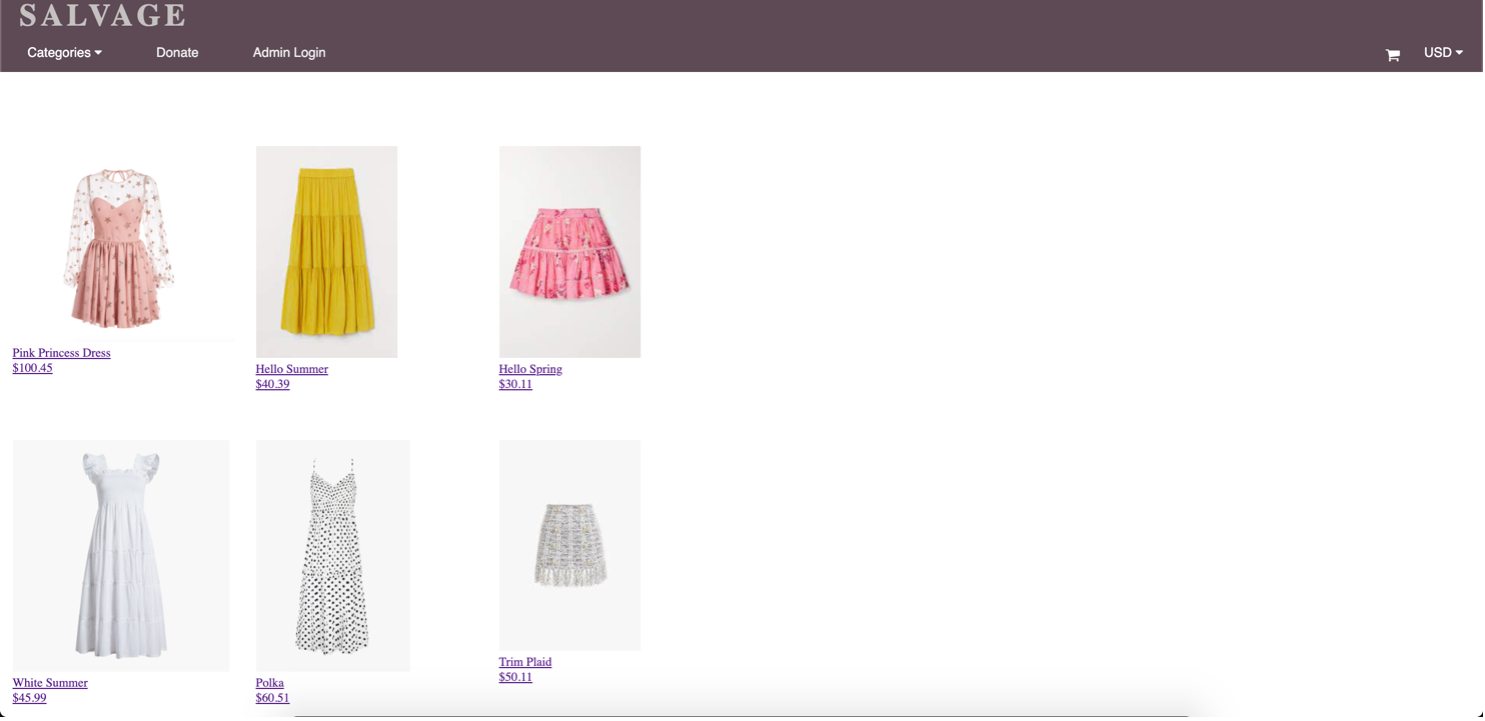 GitHub - IlkaJean/Salvage: Ecommerce website build with PHP, SQL, HTML/CSS