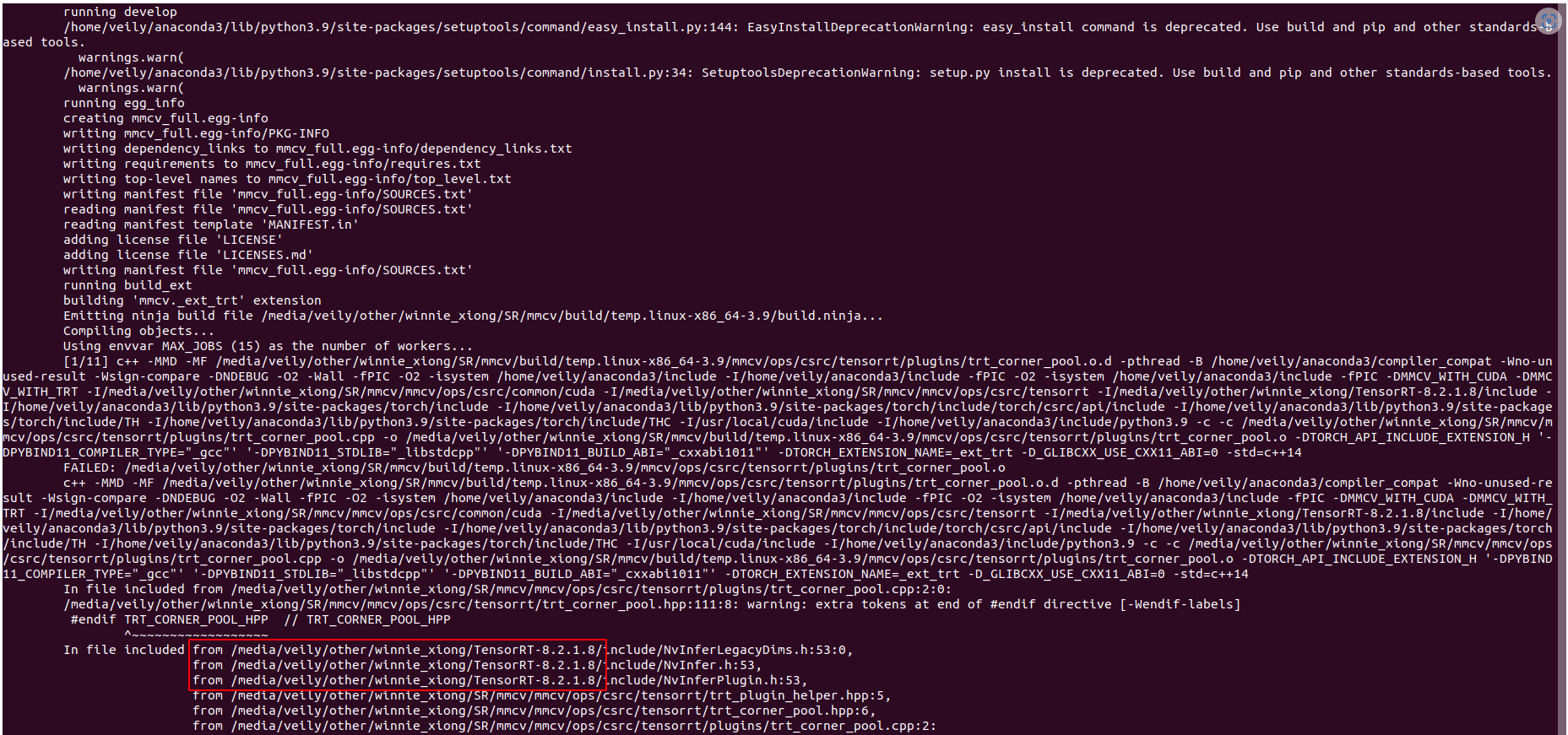 tensorrt plugin install wrong · Issue #2112 · open-mmlab/mmcv · GitHub