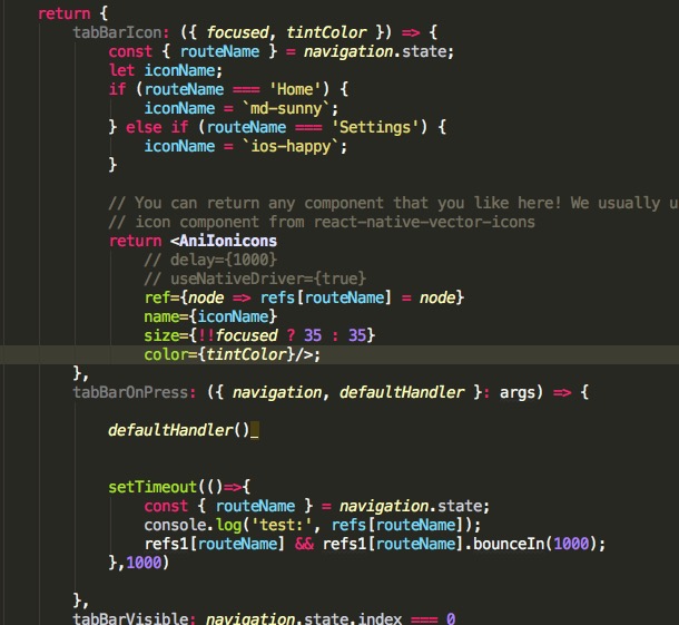 How To Set Tabbaricon Animation · Issue 4415 · React Navigation React Navigation · Github