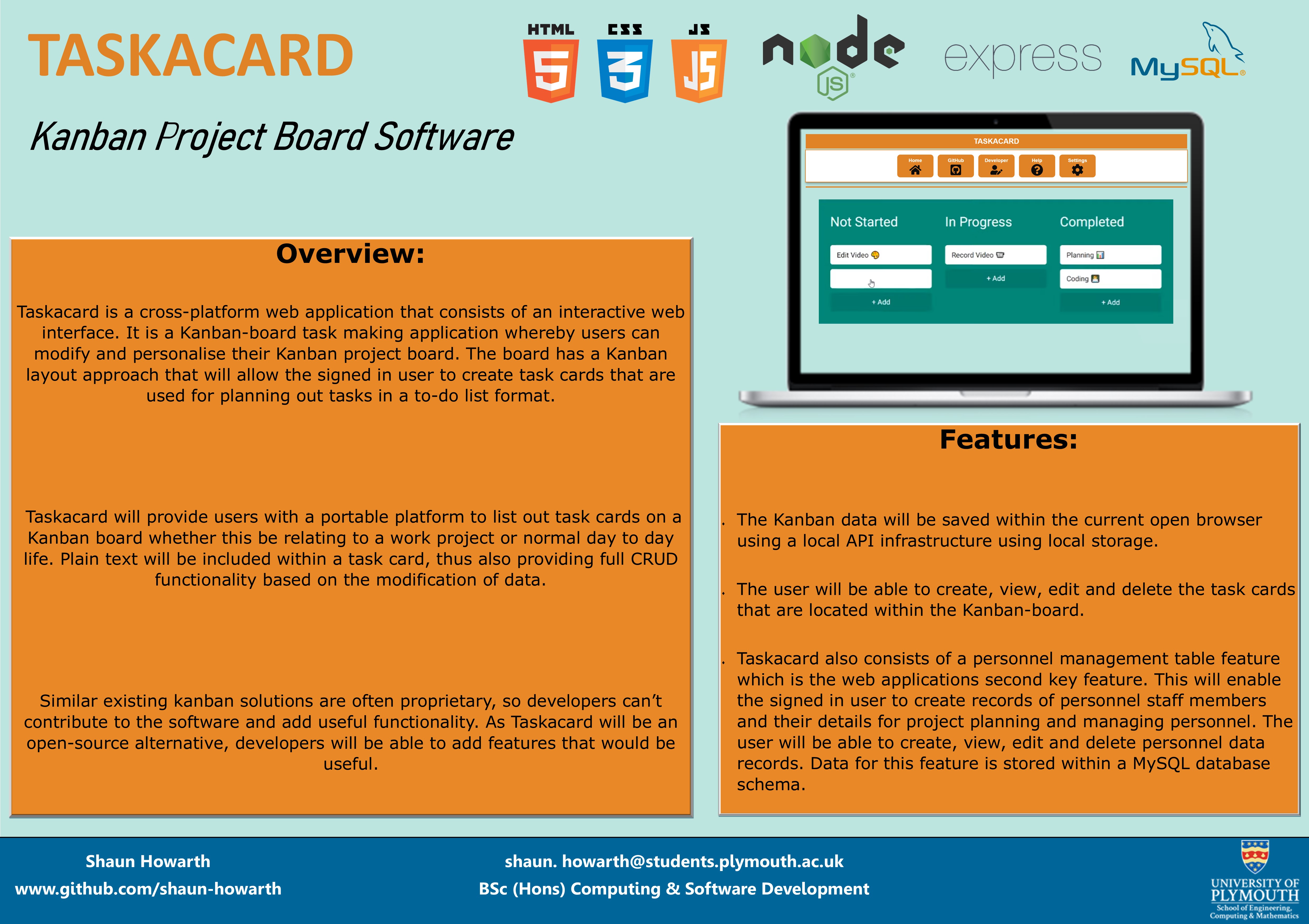 GitHub - shaun-howarth/COMP3000-Project: Final year university independent software project