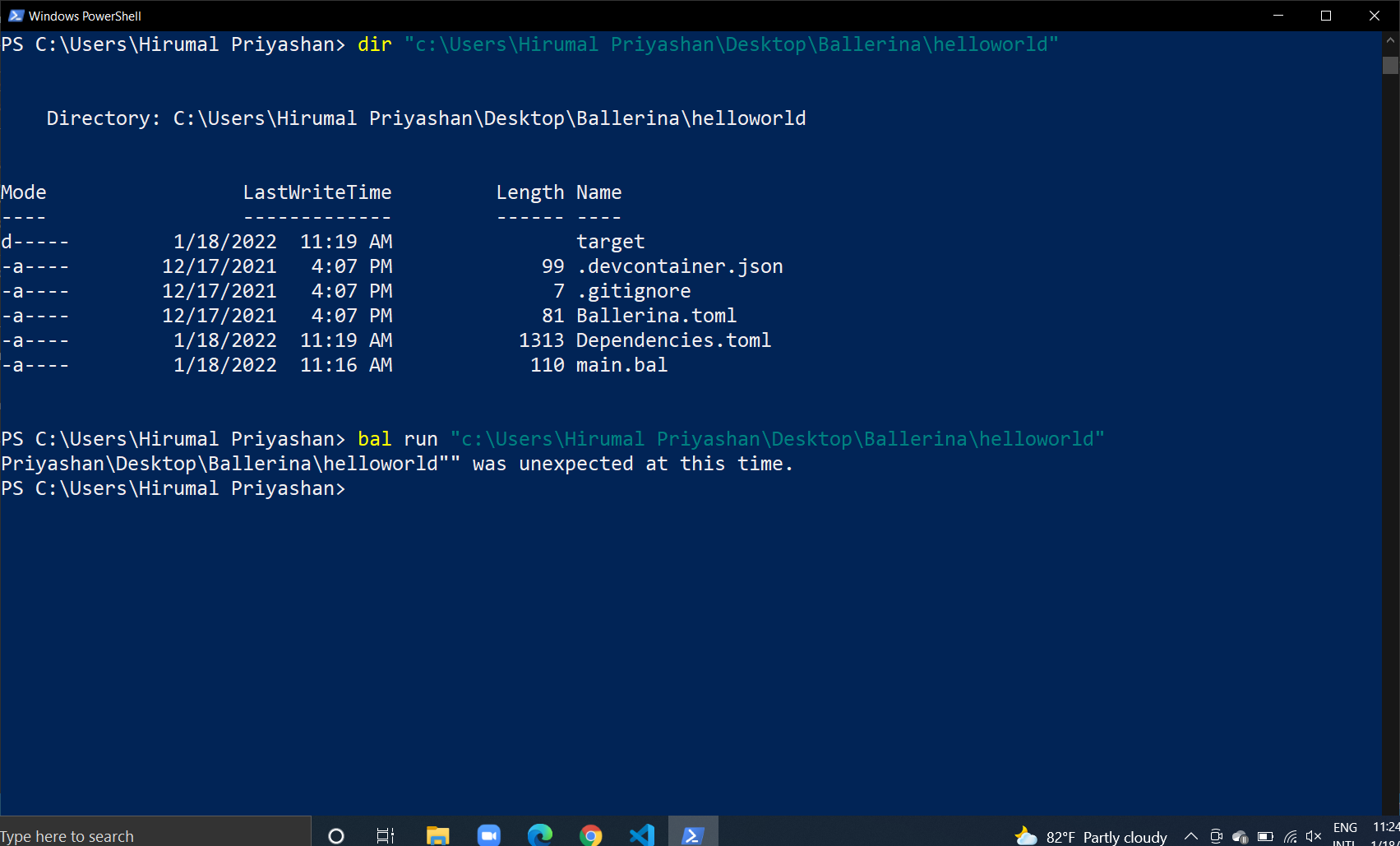 CLI run commands do not work when file paths having spaces - WINDOWS · Issue #34692 · ballerina ...
