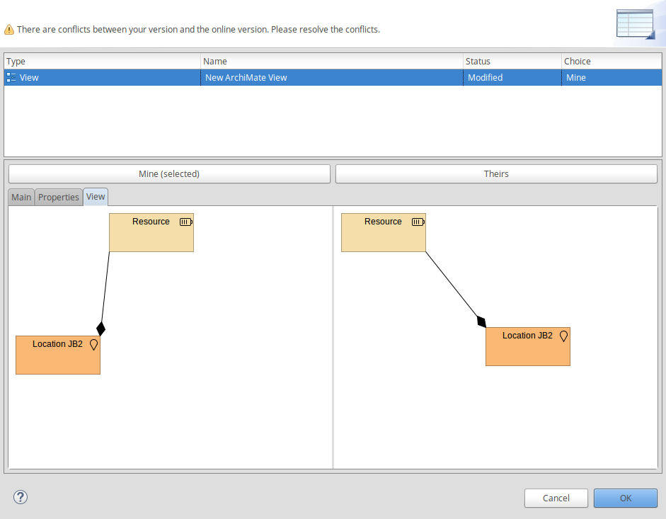 Fixing a merge conflict · Issue #57 · archimatetool/archi-modelrepository-plugin · GitHub