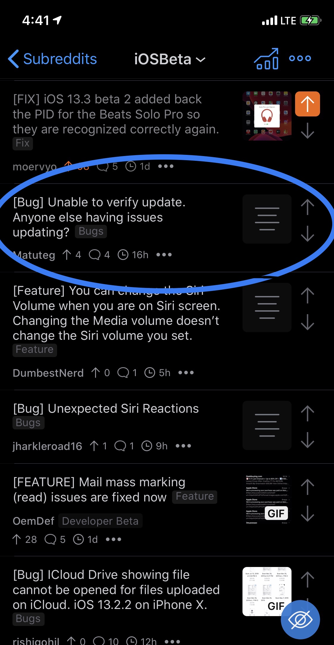 “Mark Read on Scroll” causes unread posts to be marked read when ...
