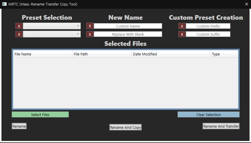 GitHub - CIsValid/Mass-Rename-Transfer-Copy-Tool: Mass Renaming, Tranfering and Copying tool ...