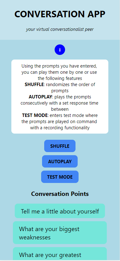 GitHub - KobeZ123/conversation-app: The Conversation App provides all ...