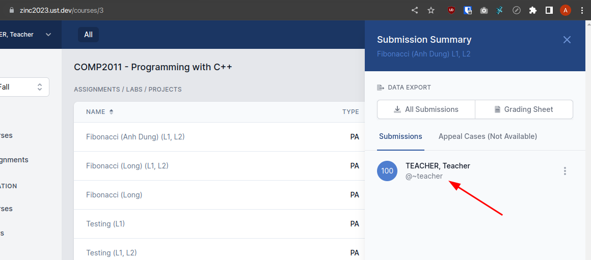 feat: show last graded time in Submission Summary · Issue #53 · ZINC-FYP-2022-23/console · GitHub