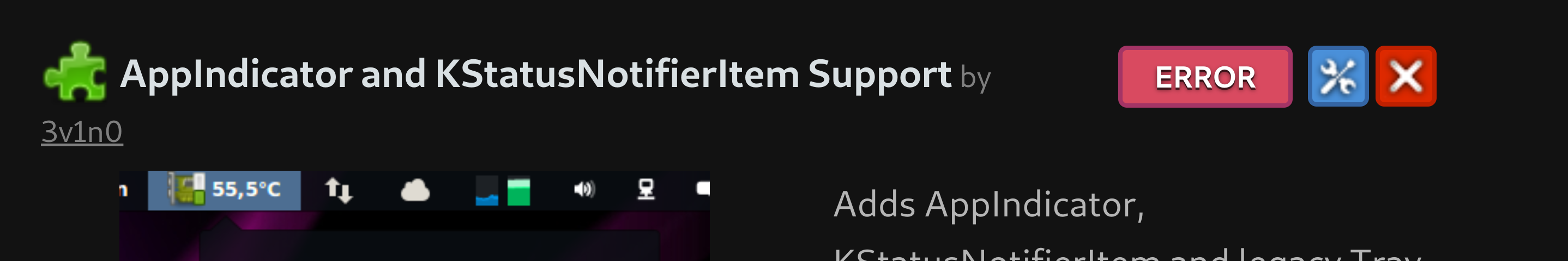 Error after updating from GNOME Shell Extensions Website · Issue #333 · ubuntu/gnome-shell ...