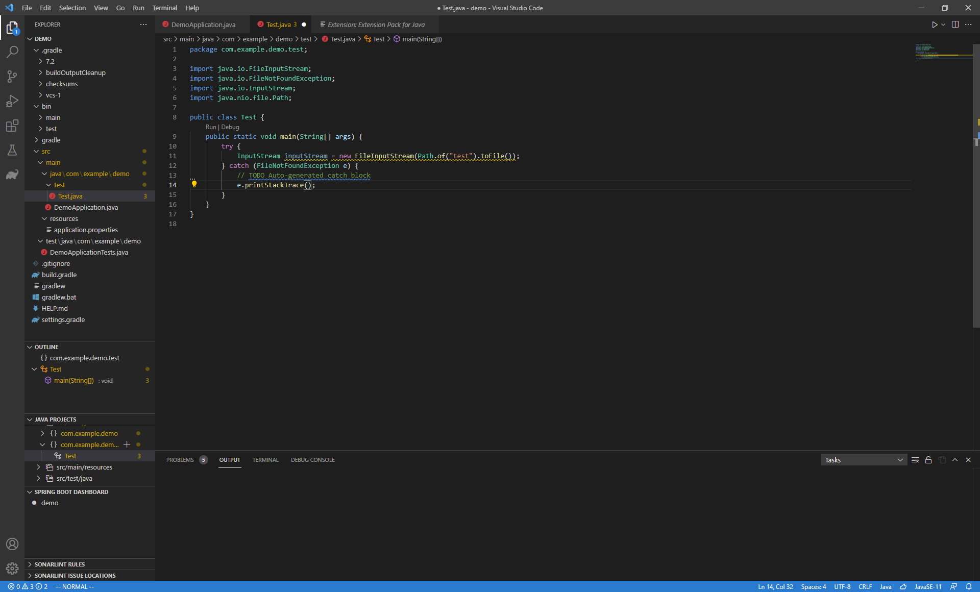Code action to surround with try-with-resources · Issue #2128 · redhat-developer/vscode-java ...