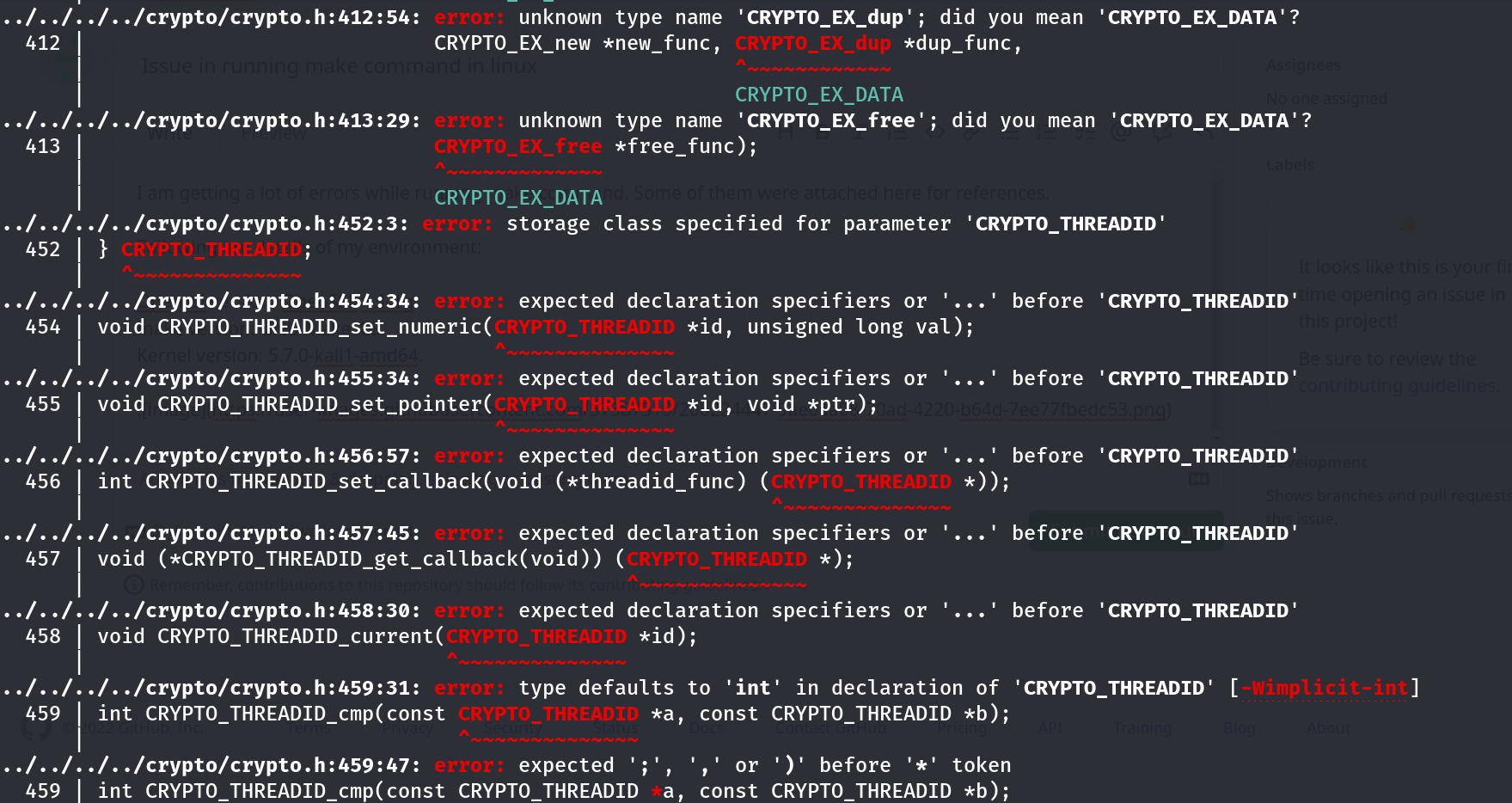 Issue in running make command in linux · Issue #1 · cdcxmss/xmss-oqs · GitHub