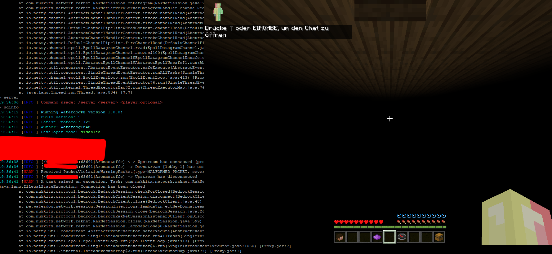 Nukkit Protocol Lib · Issue #35 · WaterdogPE/WaterdogPE · GitHub