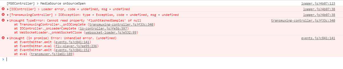 flushStashedSamples' of null;和Loader error, code = undefined, msg = undefined · Issue #641 ...