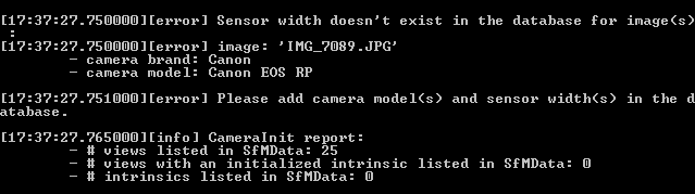 Problem with recognition metadata of Canon RP[question] · Issue #699 · alicevision/Meshroom · GitHub