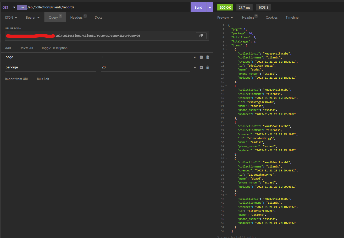 in collections api, recored paggination is not working correctly · Issue #1659 · pocketbase ...