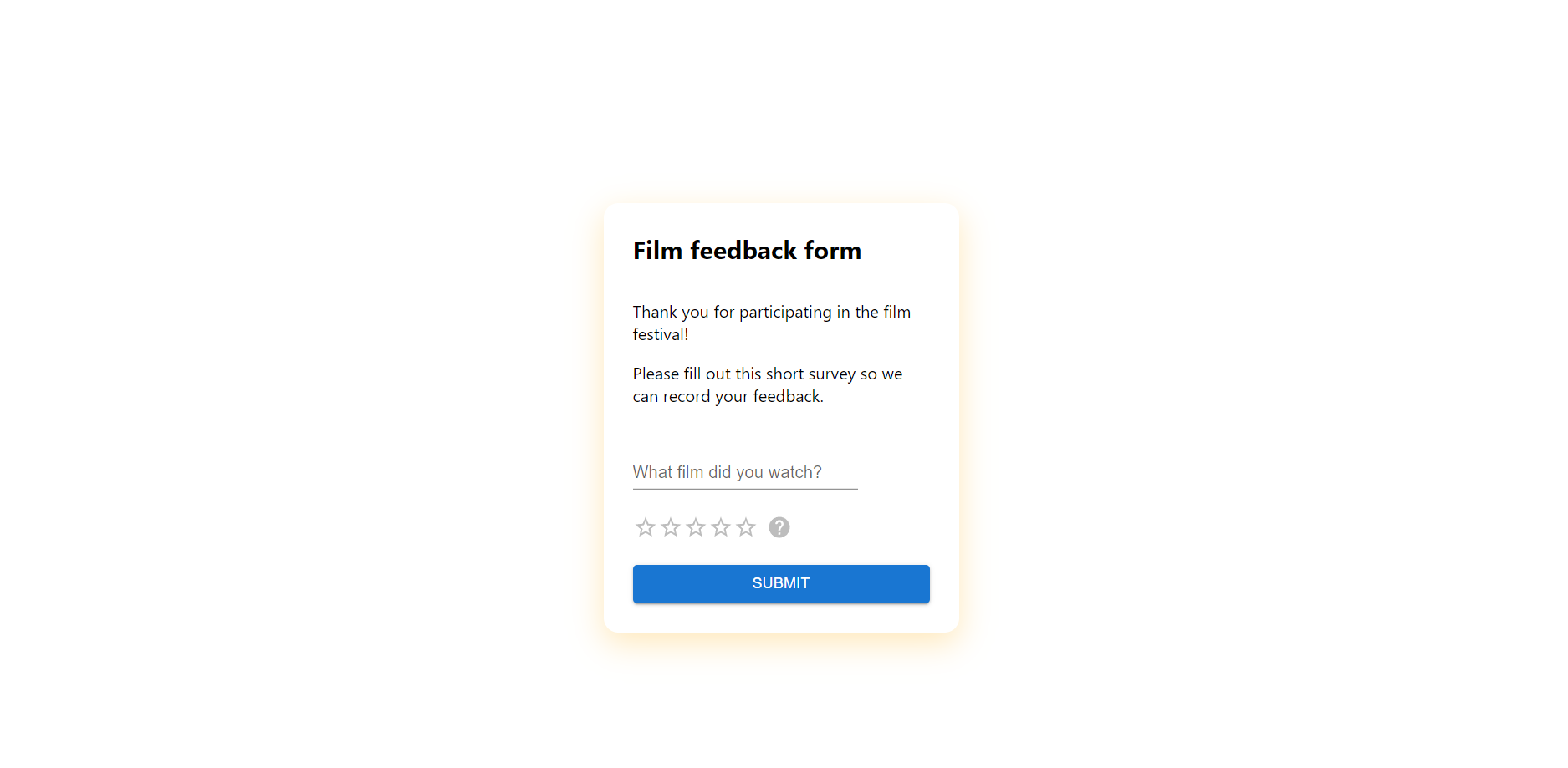 GitHub - fsimovic/movie-survey