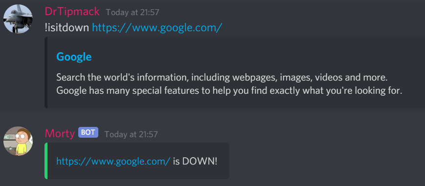 IsItDown always gives Down · Issue #171 · bobloy/Fox-V3 · GitHub