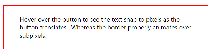 Text snaps to pixels when animating a control's render translation ...
